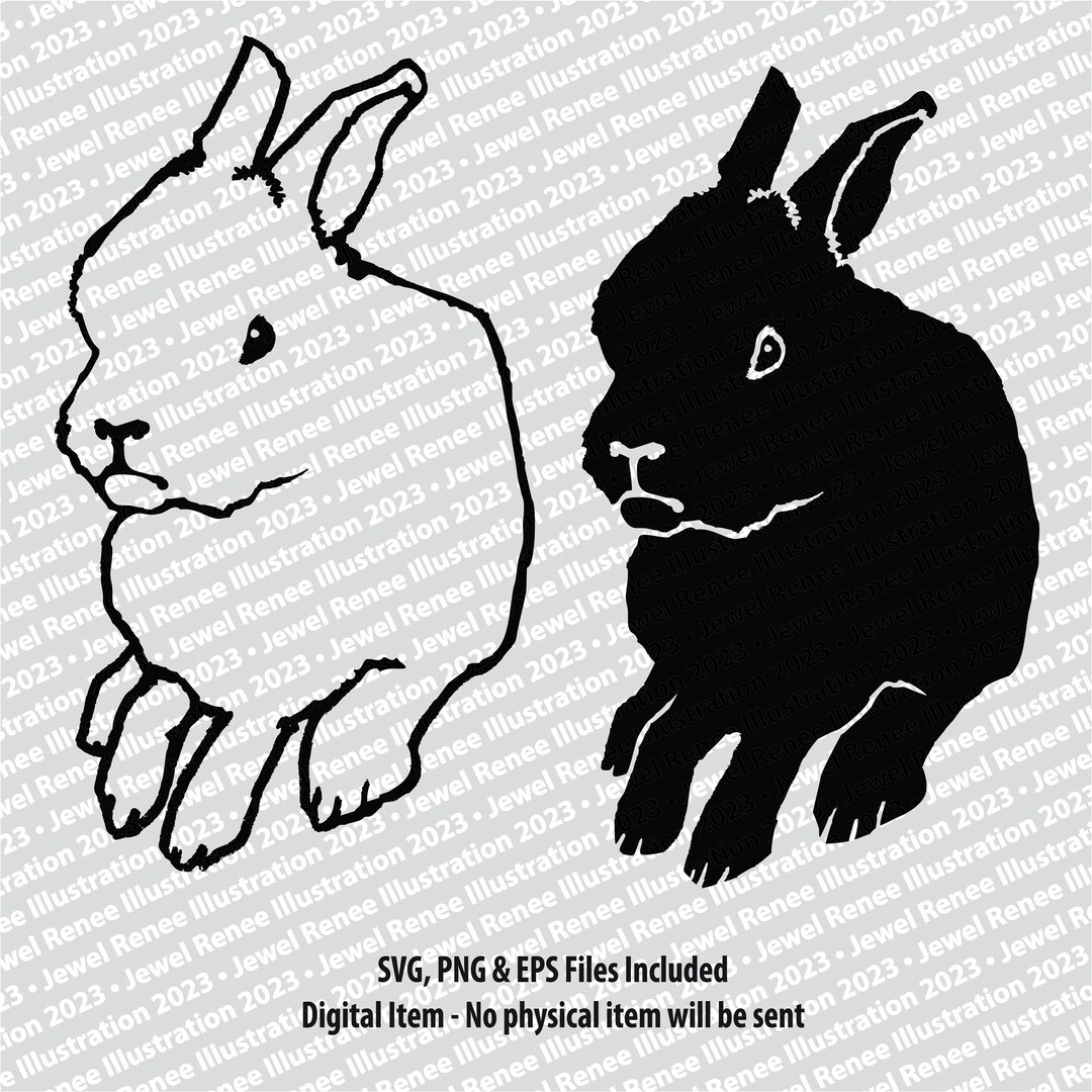 Angry Mini Rabbits SVG EPS PNG Instant Download - Etsy