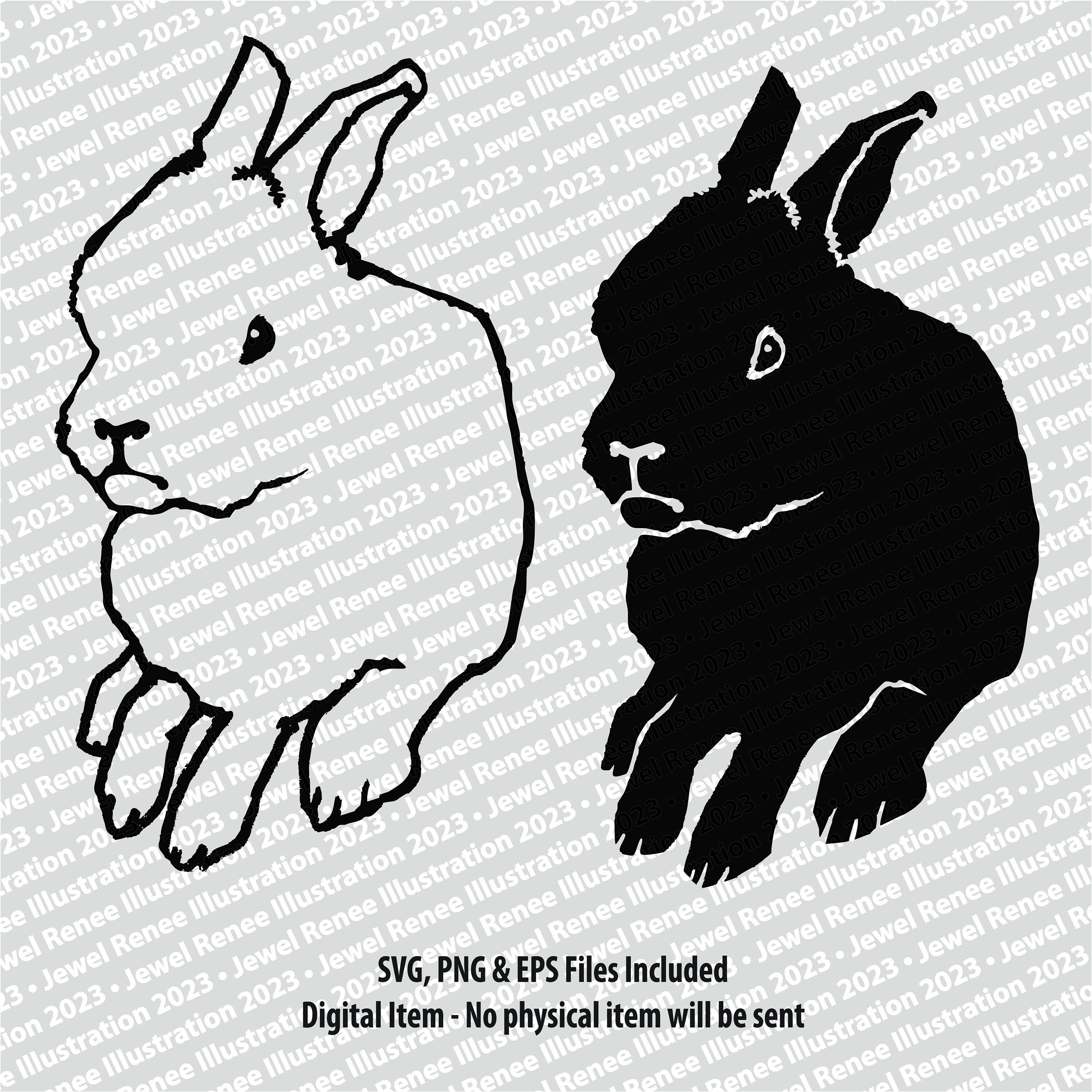 Angry Mini Rabbits SVG EPS PNG Instant Download - Etsy