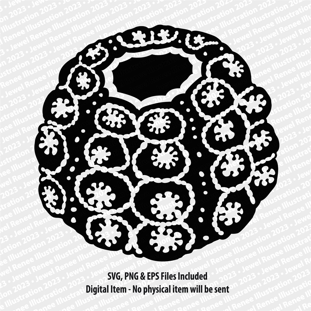Sea Urchin Bumpy Shell One Layer Cut File SVG EPS PNG - Etsy Australia