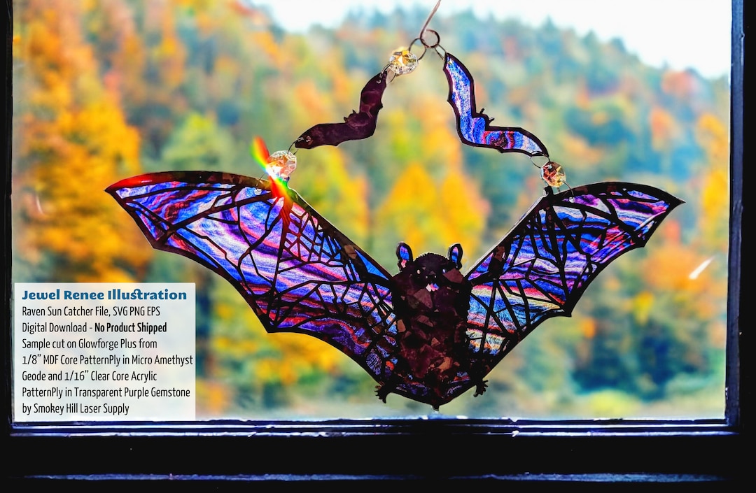 Sun Catcher Cut Designs: Bat SVG EPS PNG Cutting File Download - Etsy UK
