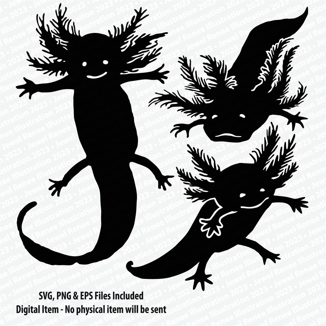 SVG Bundle - Axolotls - EPS PNG Instant Download - Etsy