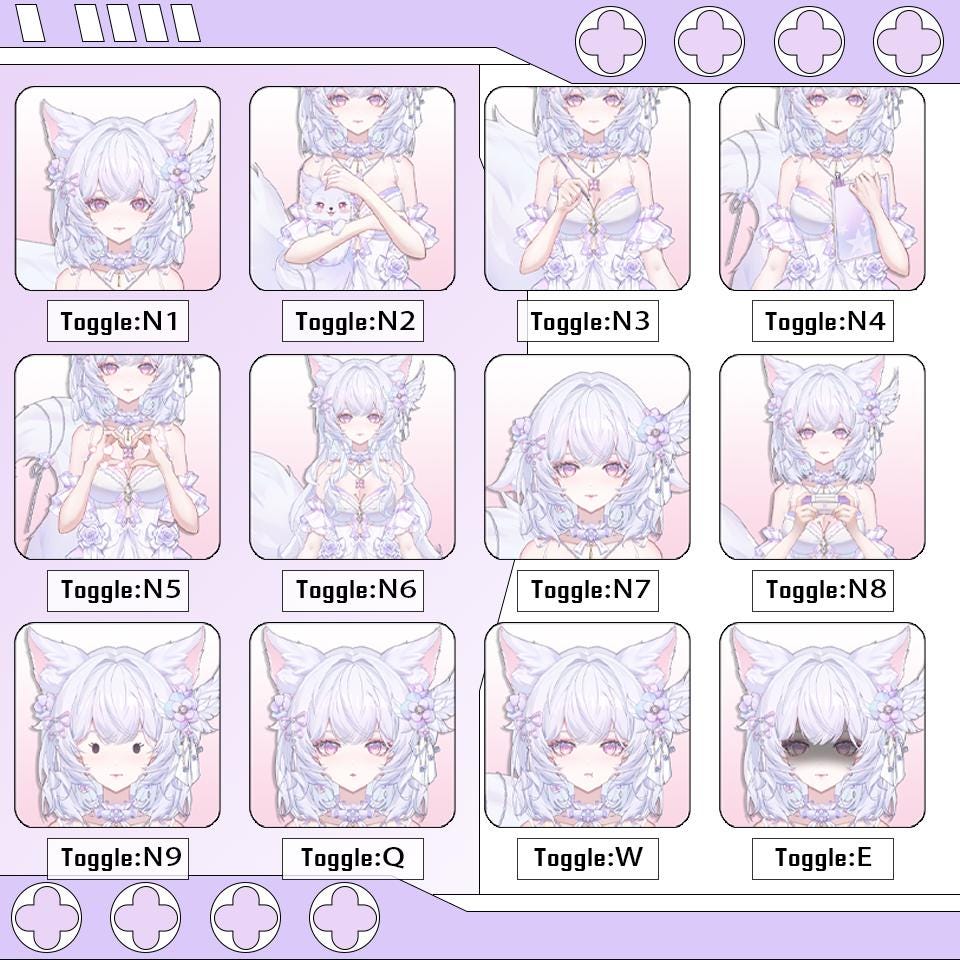 Customizable Live2d Premade Vtuber | Editable & Rigging | Customized - Etsy