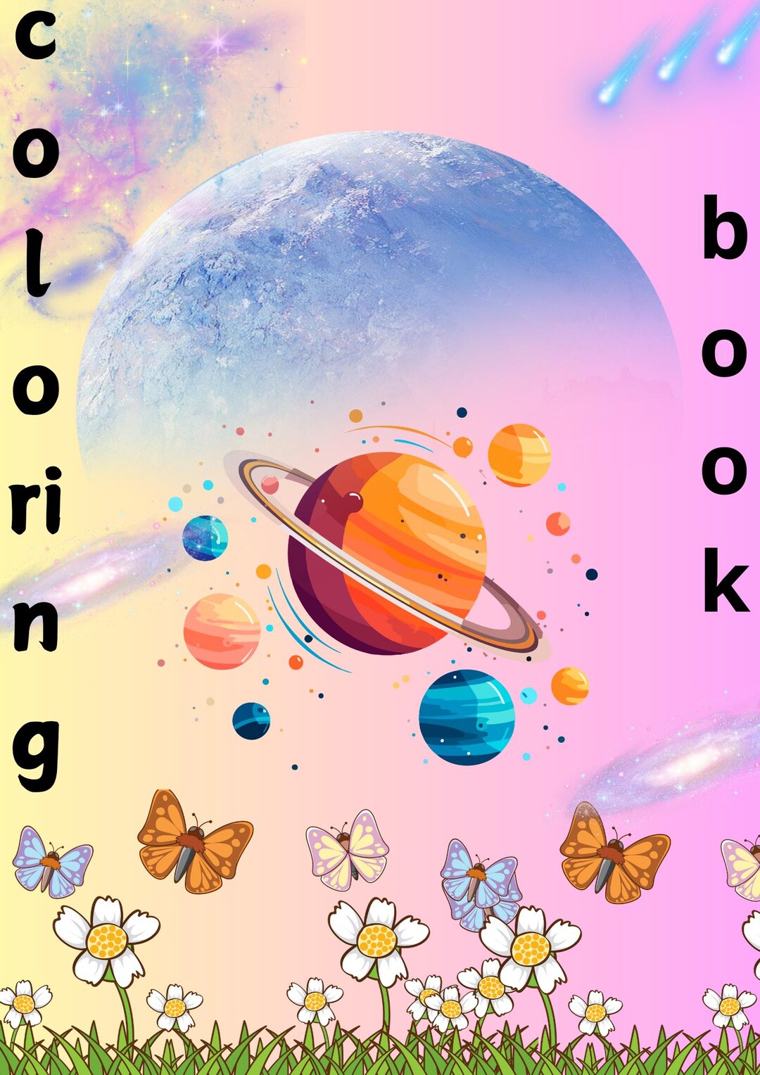 Planet Coloring Book I Digital Download I Coloring Book I Fun Coloring ...