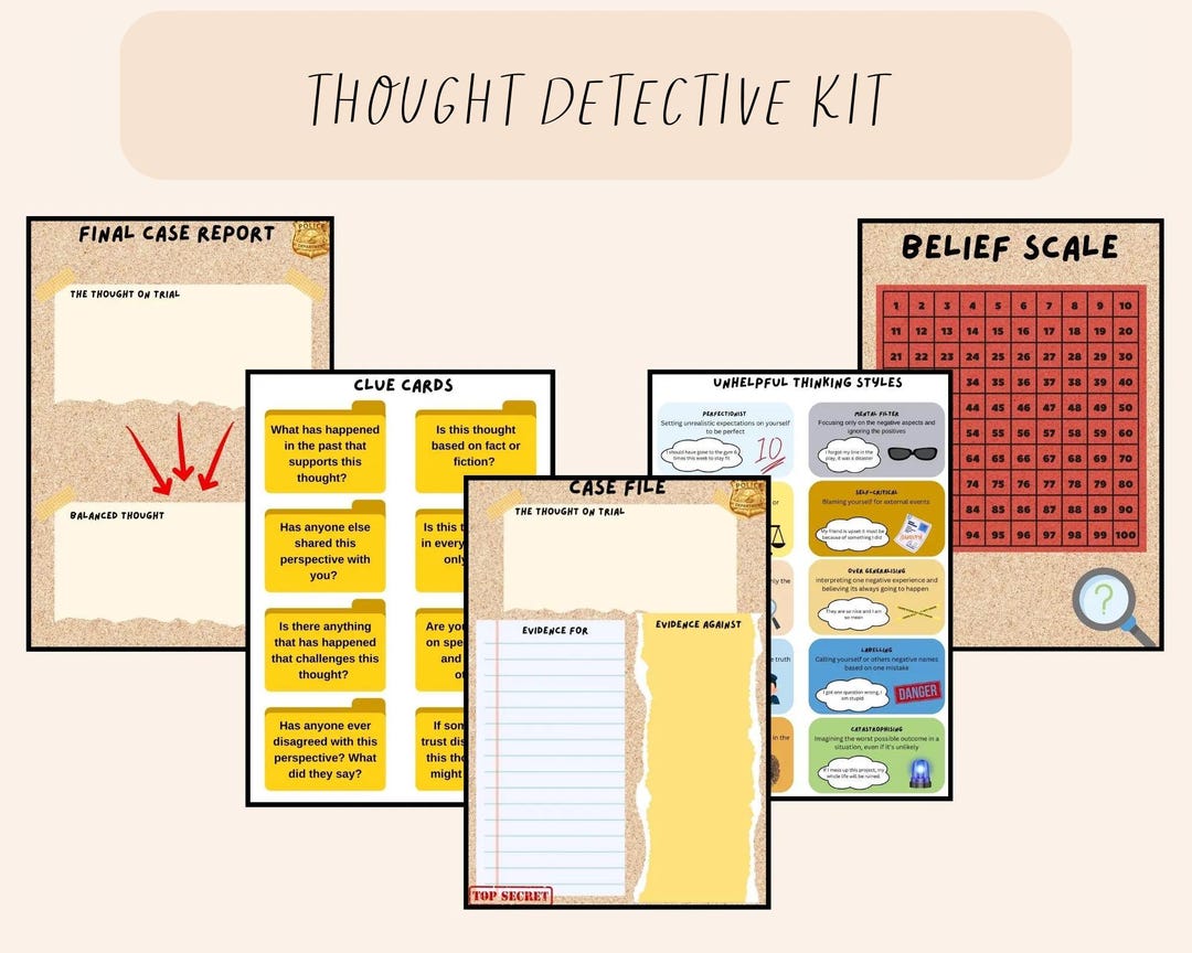Thought Detective Kit for Children - Etsy