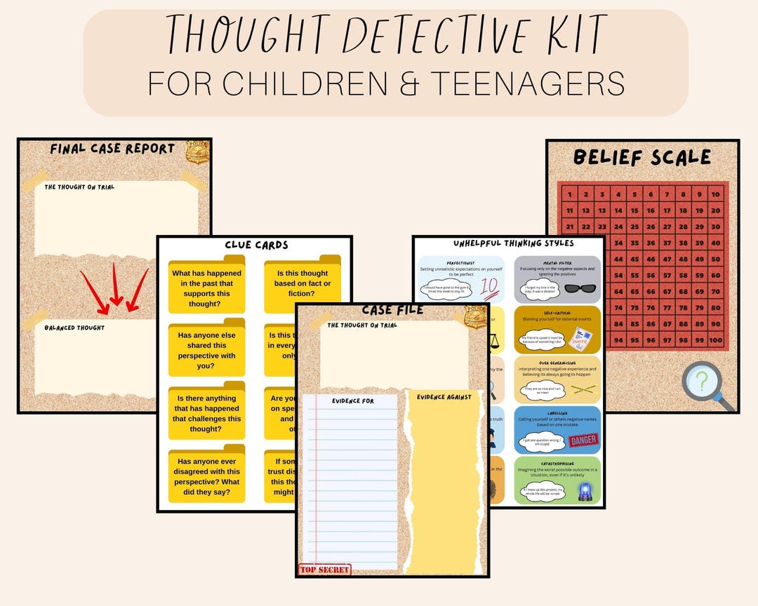 Thought Detective Kit for Children and Teenagers - Etsy UK