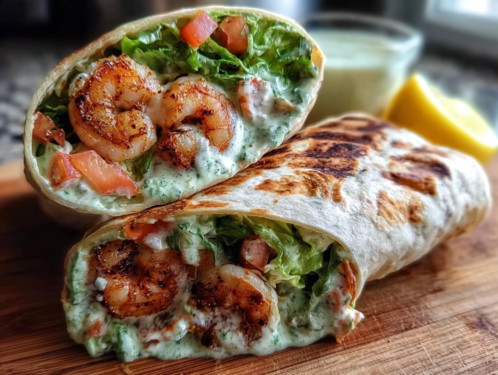 Shrimp Wrap Grilled - Digital Recipe Card | Printable PDF | Quick ...
