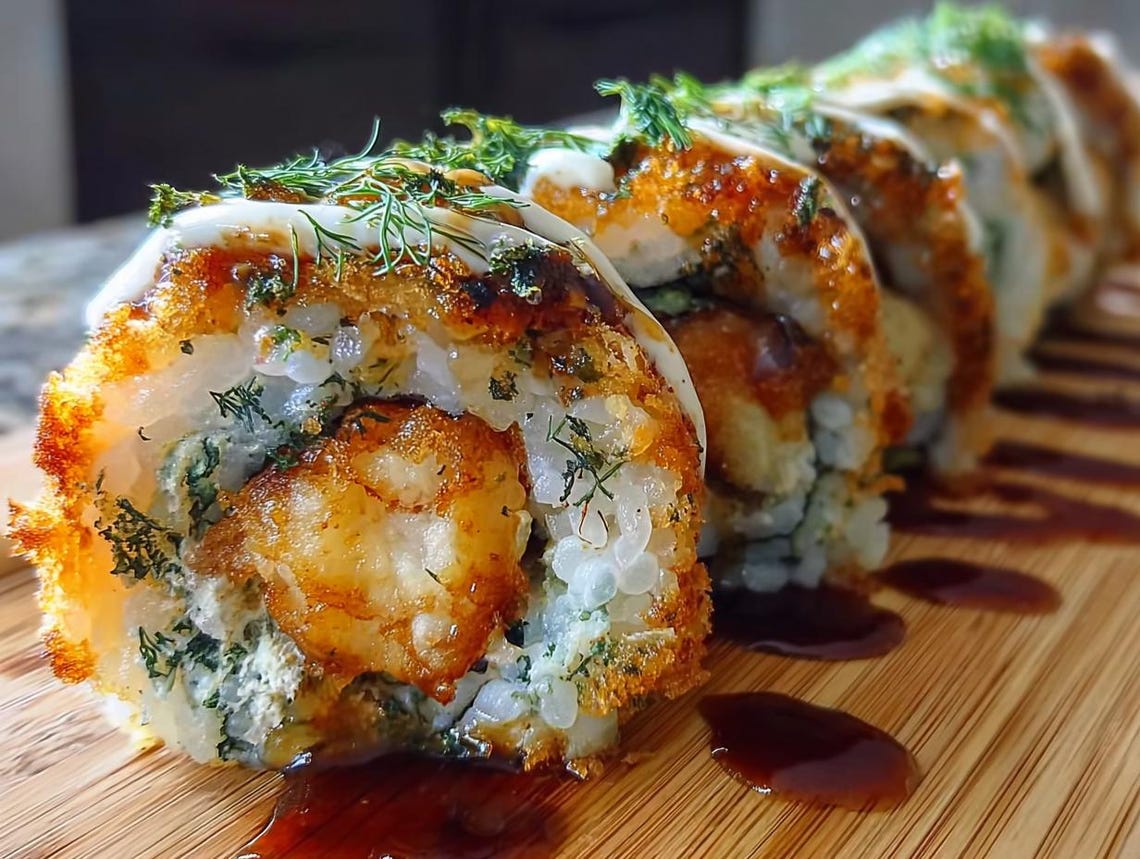 Shrimp Tempura Roll - Digital Recipe Card | Printable PDF | Quick ...