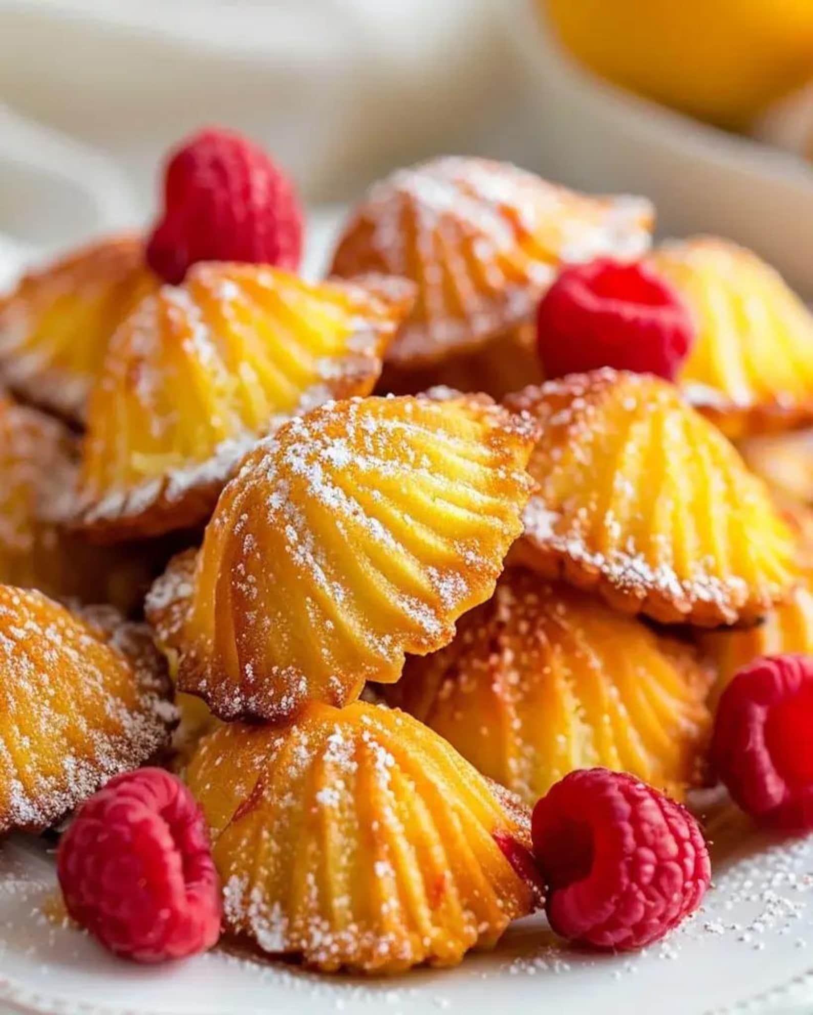 Best Lemon Raspberry Madeleines French Pastry Recipe - Etsy