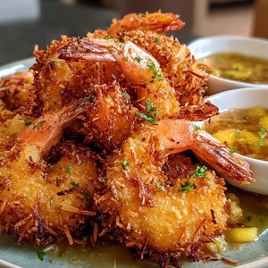 Crispy Coconut Shrimp - Digital Recipe Card | Printable PDF | Quick ...