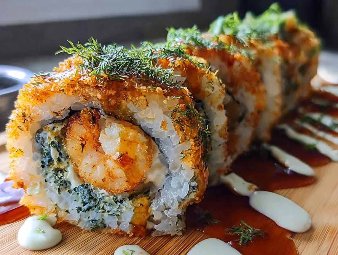 Shrimp Tempura Roll - Digital Recipe Card | Printable PDF | Quick ...