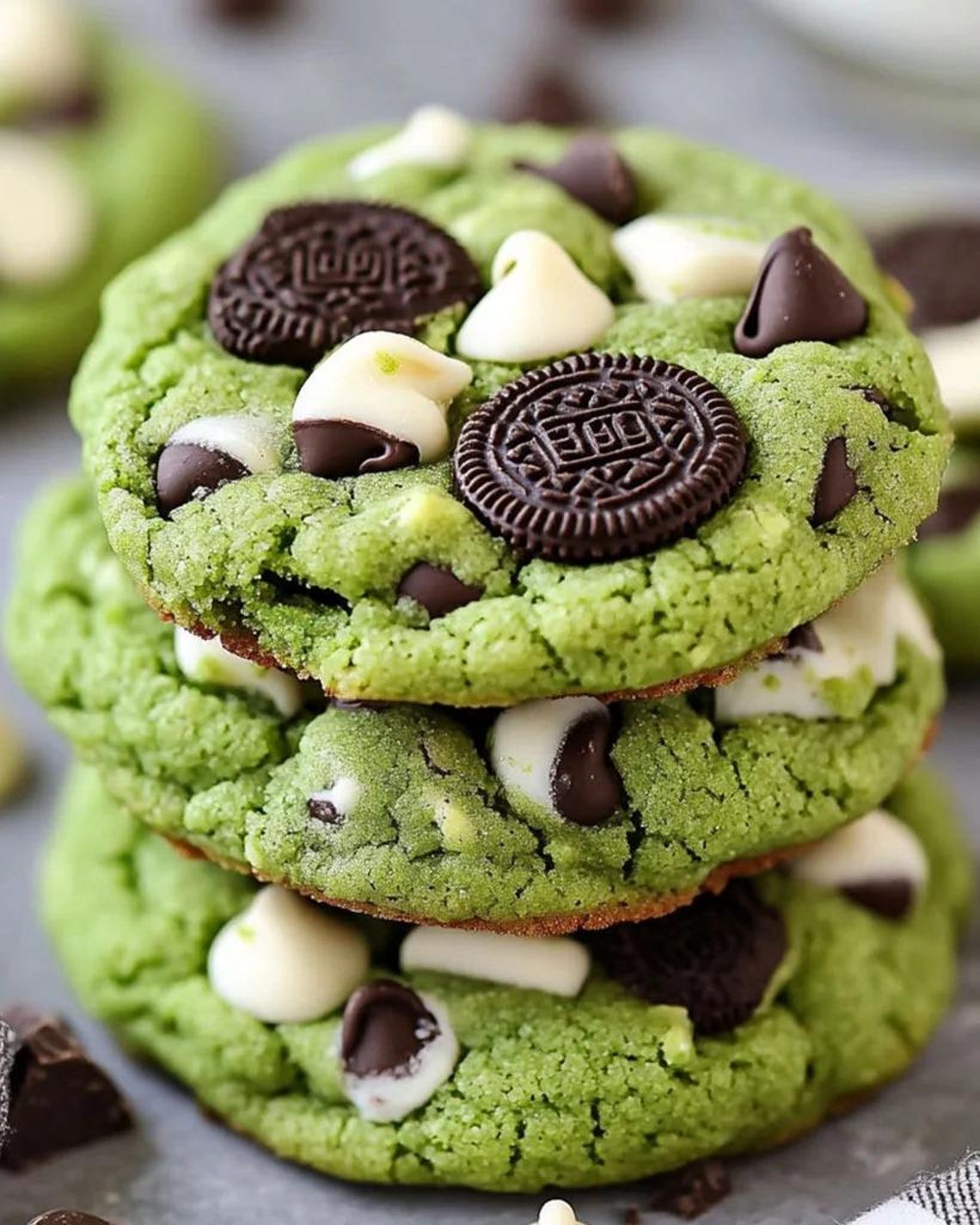 Best Homemade Green Chocolate Chip Cookies – Soft and Chewy Cookies ...