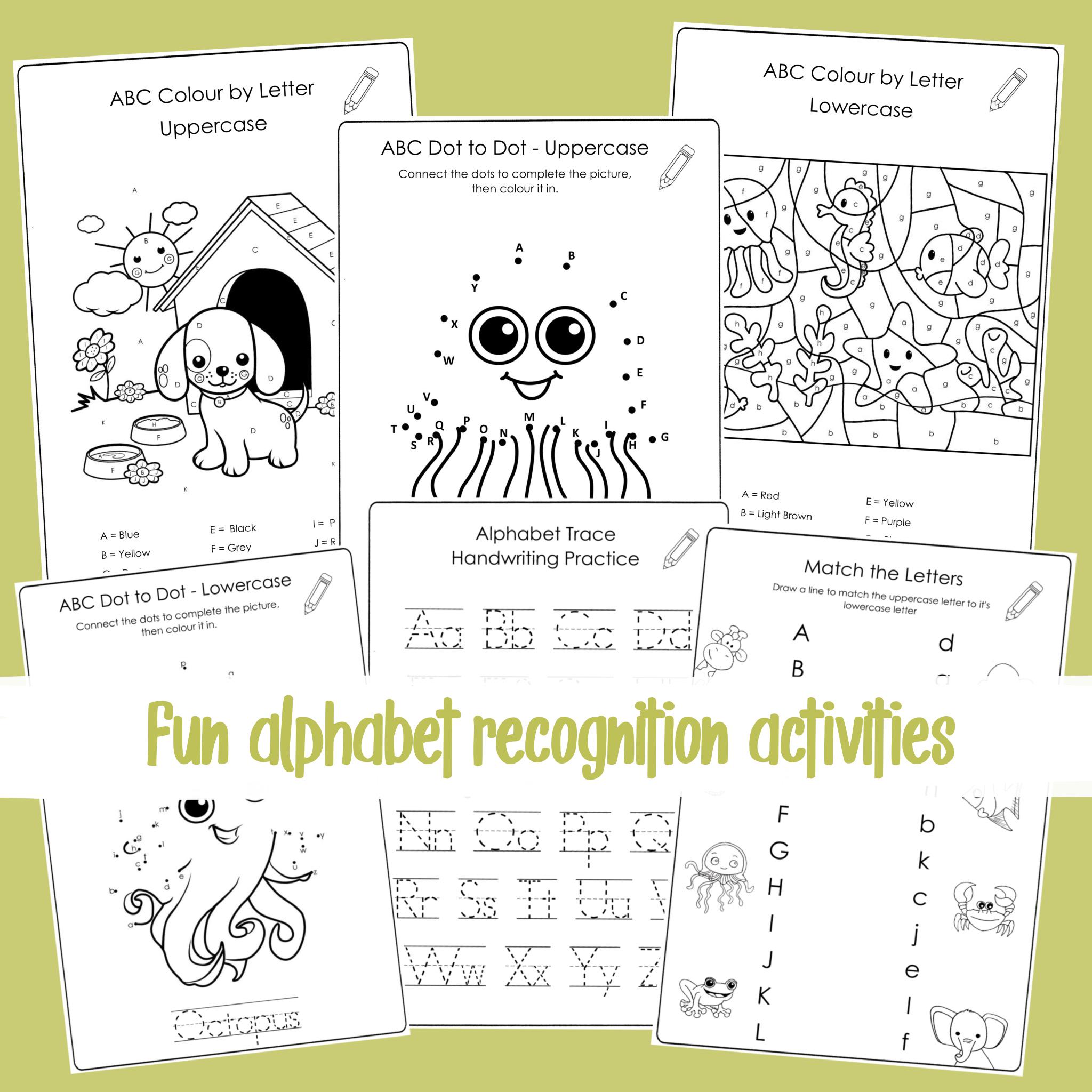 Bible Alphabet Tracing Worksheets - Homeschool, Kindergarten, Pre-k ...