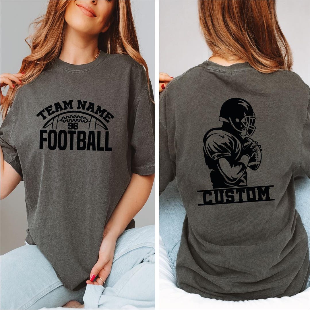 Customized Football Shirt, Custom Team Name Shirt, Your Name Football ...