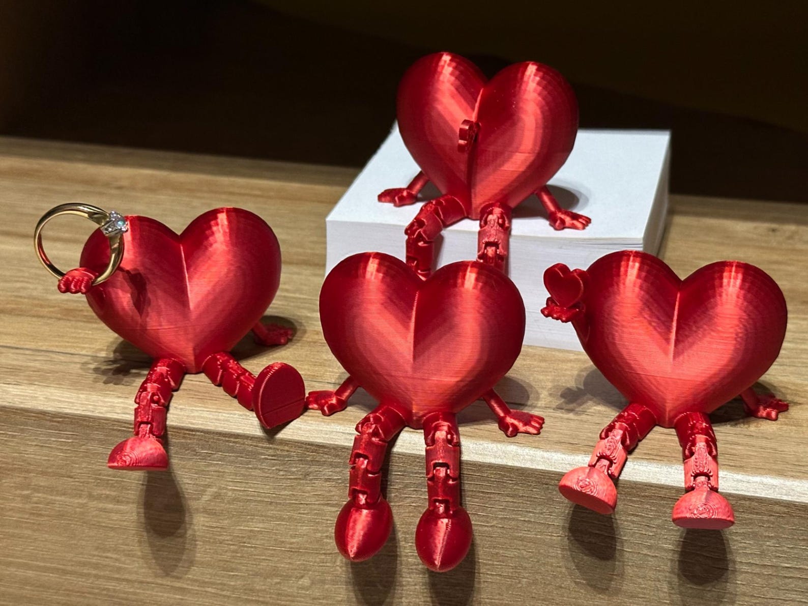 Articulated Hearts Valentine's Day, 3D Printed - Etsy