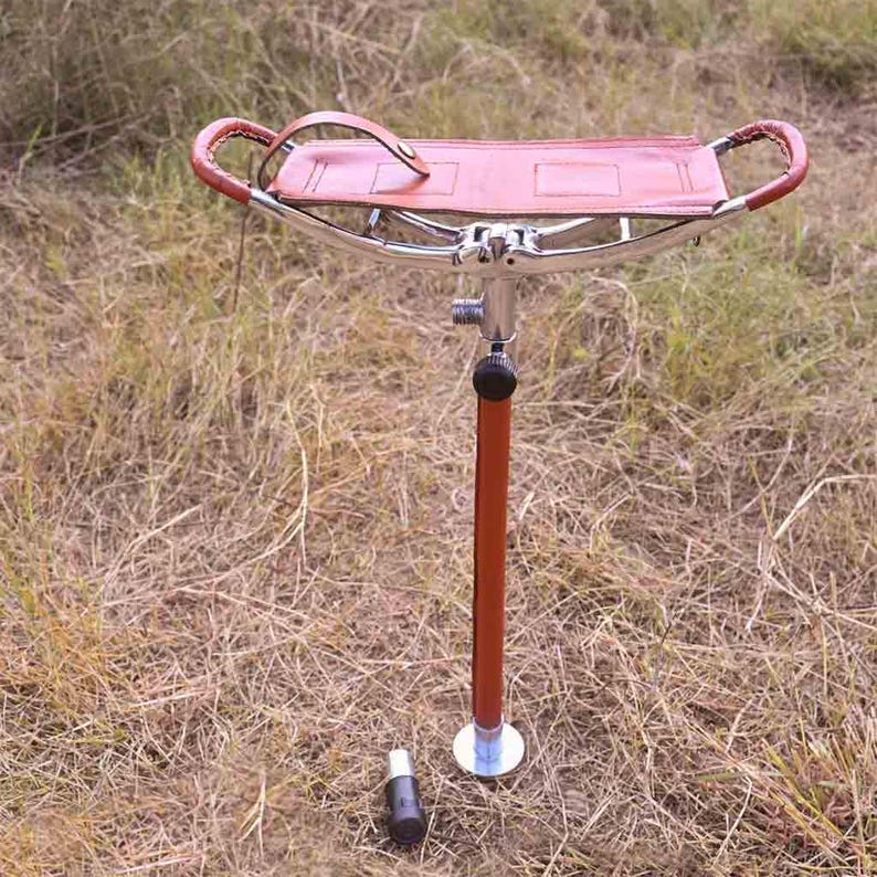 Adjustable Shooting Stick & Folding Walking Seat – Portable Hunting ...
