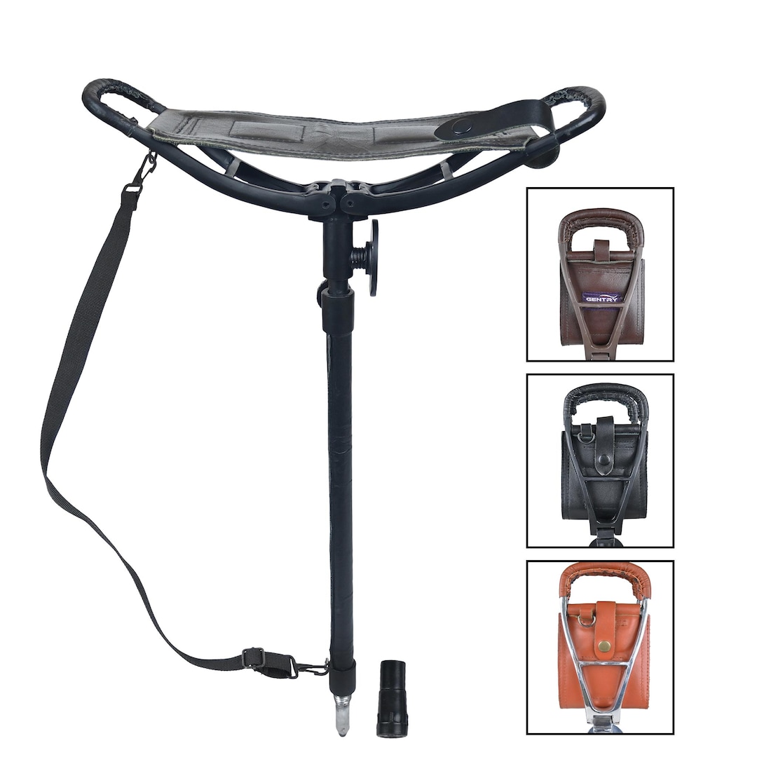 Adjustable Folding Walking Stick Seat | Hiking Cane Spectator Chair ...
