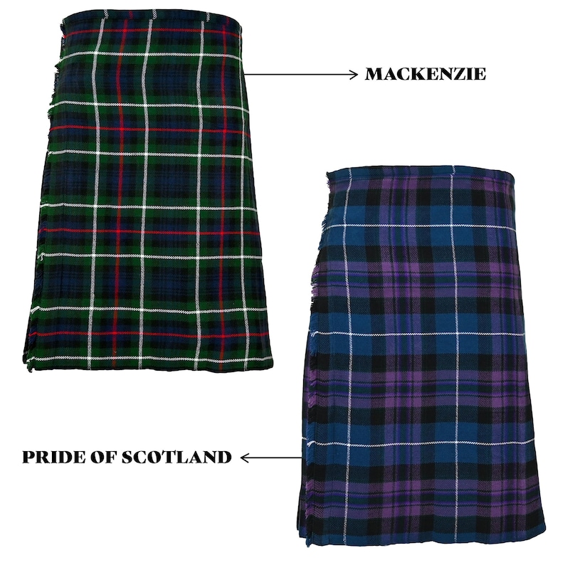 Handmade Scottish Tartan Kilt: 8-yard Highland Wedding Kilt | for ...