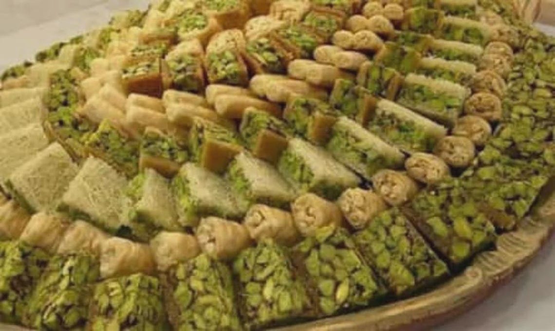 Traditional Syrian Sweets With Pistacho Nuts 500 Gr - Etsy
