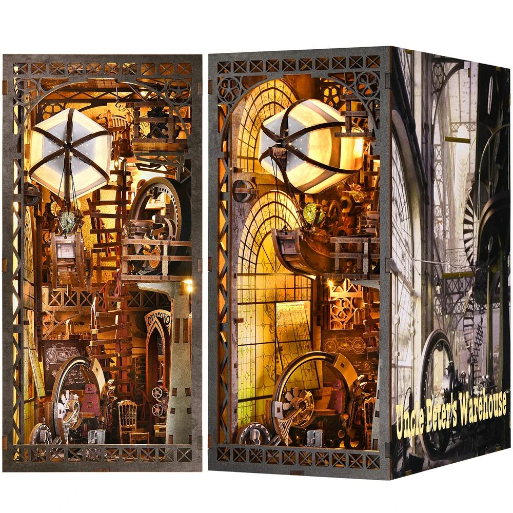 DIY Balloon Ship Book Nook Kit: Wooden Puzzle Bookshelf Model - Etsy