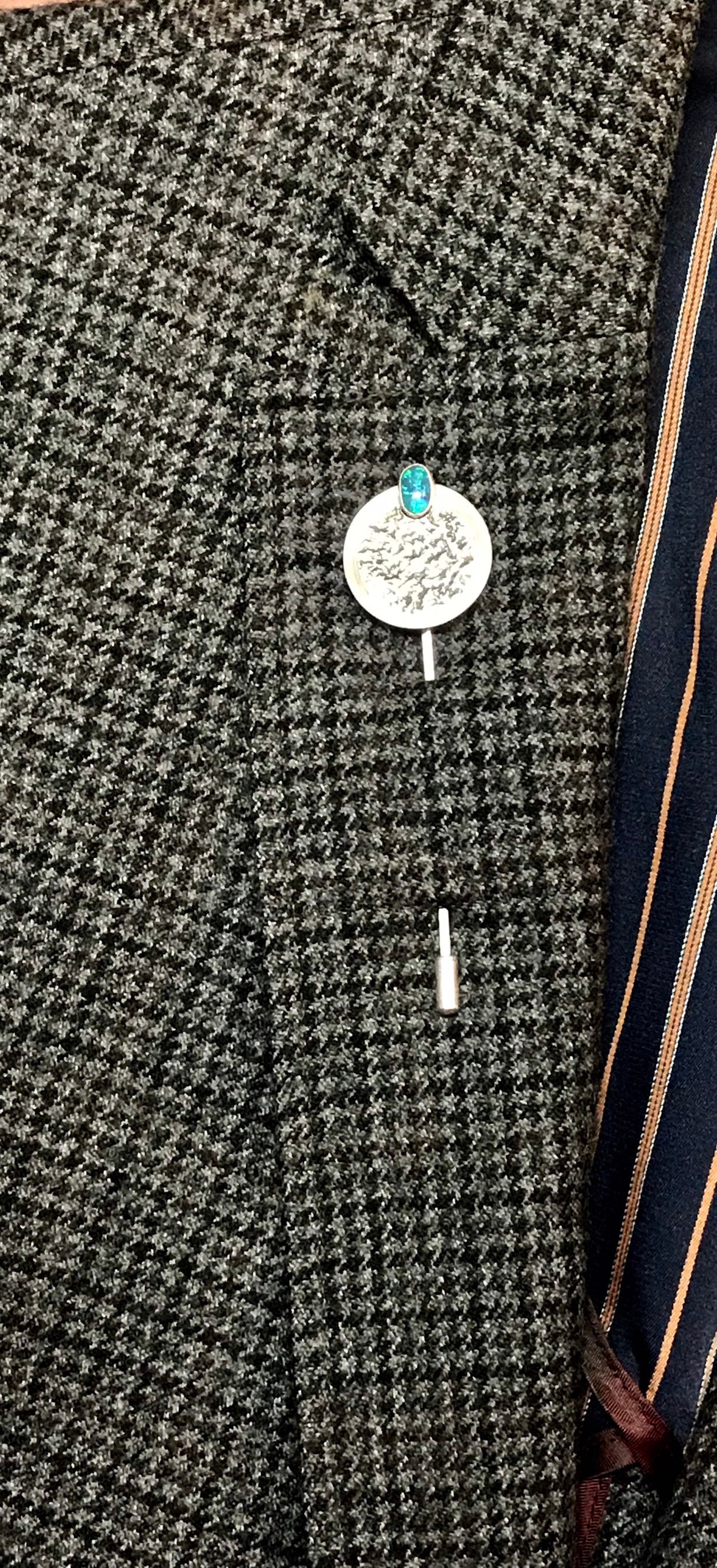 One of a Kind Reticulated Sterling Silver Stick Pin With - Etsy