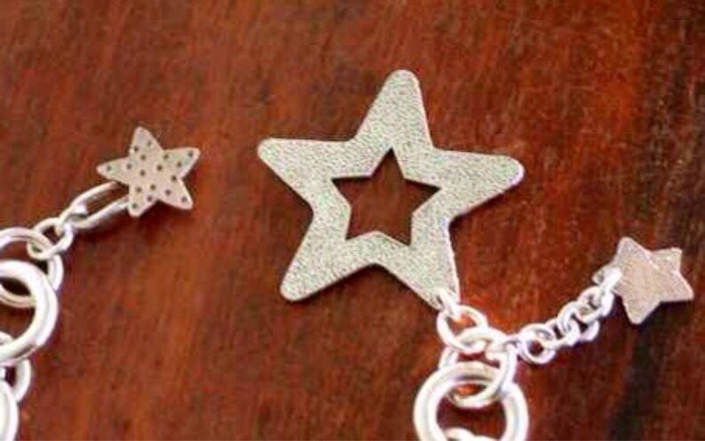 Rock Star Clasp and Large Chain w maching name tag all | Etsy