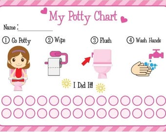 Barbie Potty Training Chart - Etsy