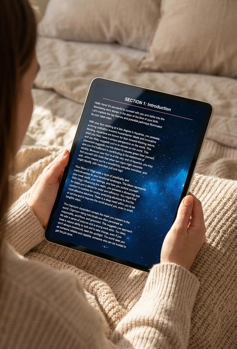 Personalized Birth Chart Report PDF | In-depth Astrology Reading ...
