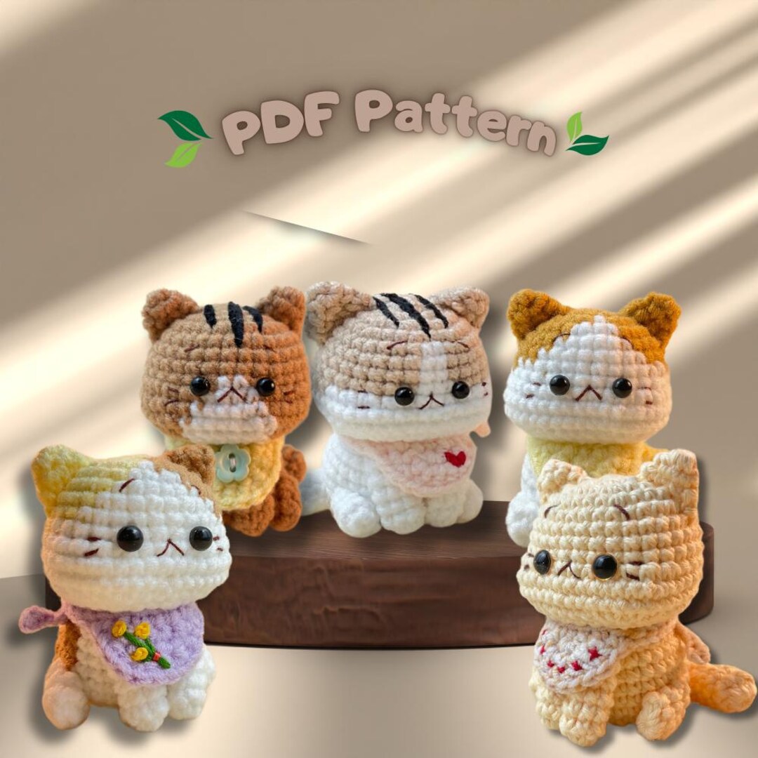 Cats Crochet Pattern, Plushie Pattern, Crochet Animals, Amigurumi ...