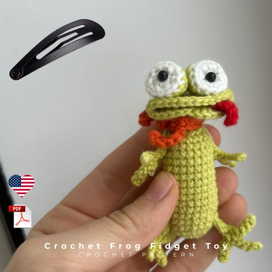 Crochet Frog Fidget Toy Pattern (digital PDF) - Etsy