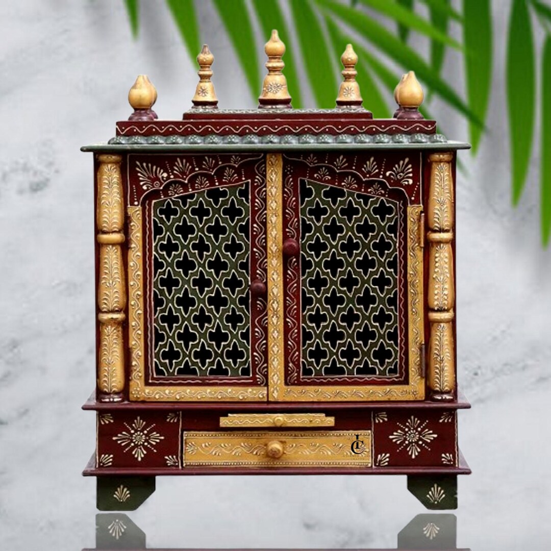 Wooden Mandir/home Temple/pooja Mandir/pooja Mandap/temple for Home ...