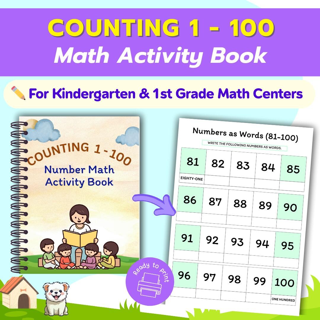 Counting 1-100 Worksheets | Number Charts, Tracing and Math Activities ...