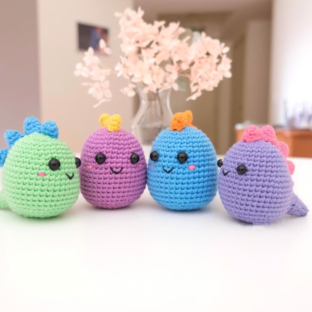 Mini Dino Crochet Pattern, Dino Crochet Pattern, Lovely Crochet ...