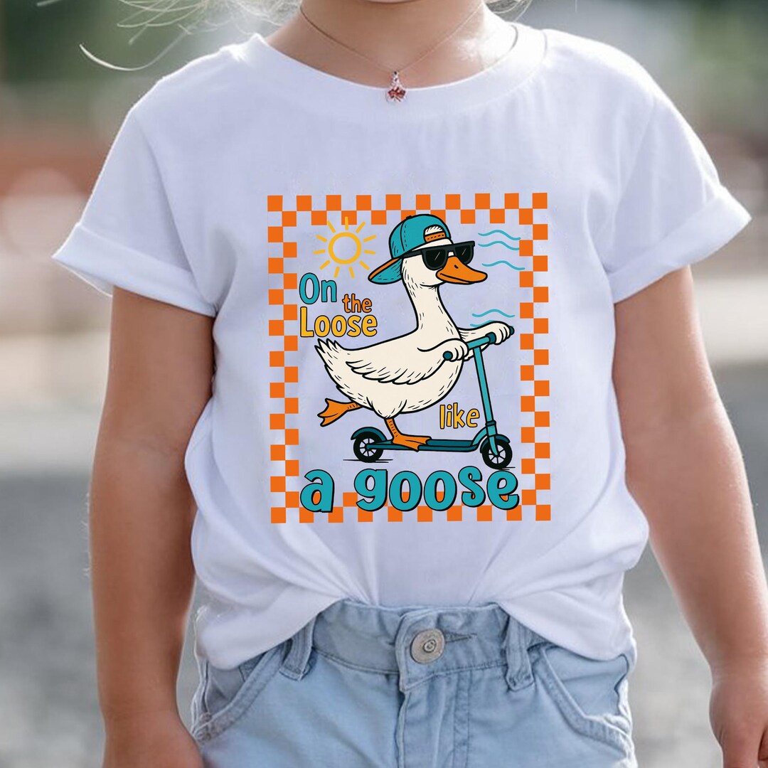 Cool Goose on Scooter PNG, Funny Summer Animal Sublimation, Quirky Duck ...