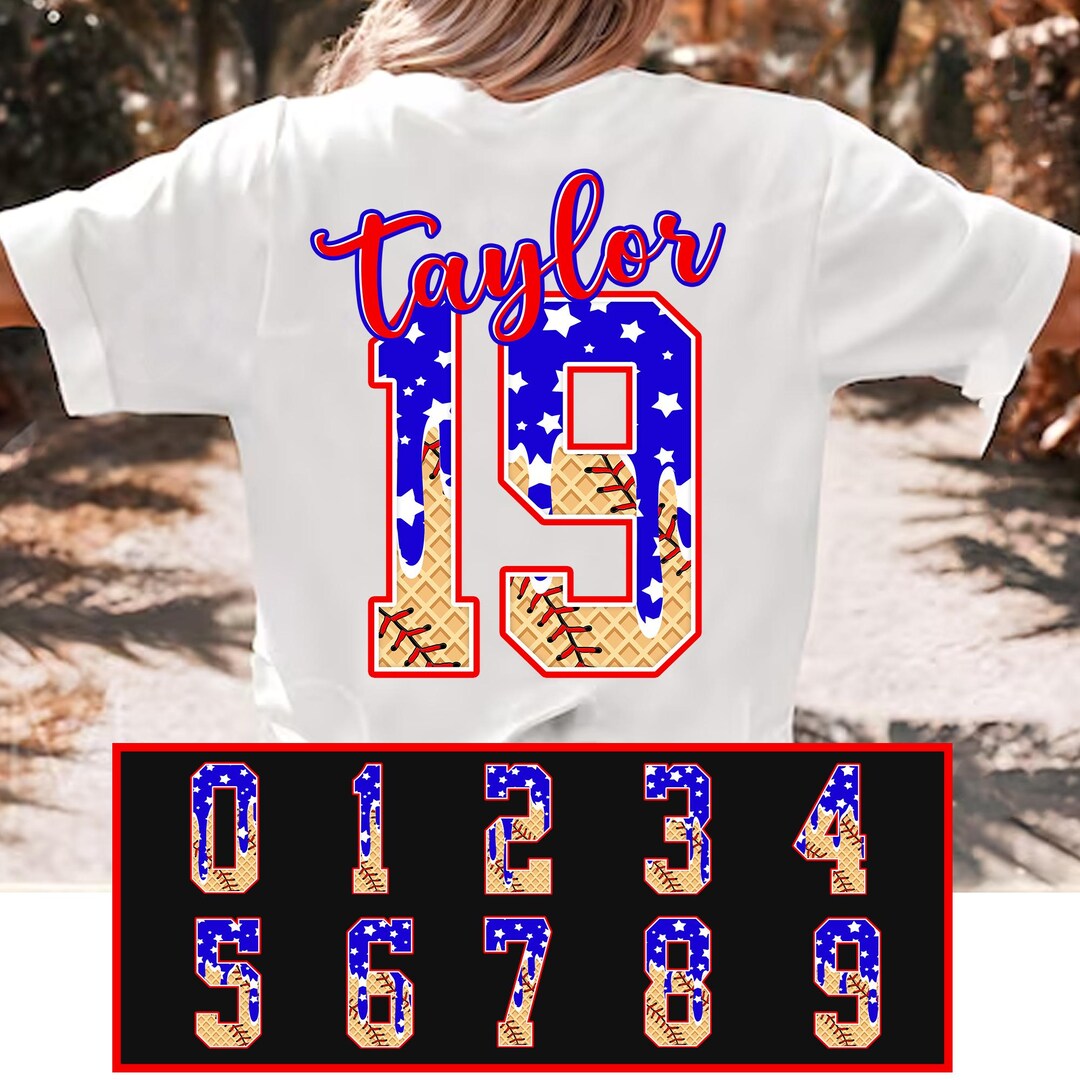 Patriotic Drip Number PNG, Baseball Ice Cream Cone, Homeplate Png ...