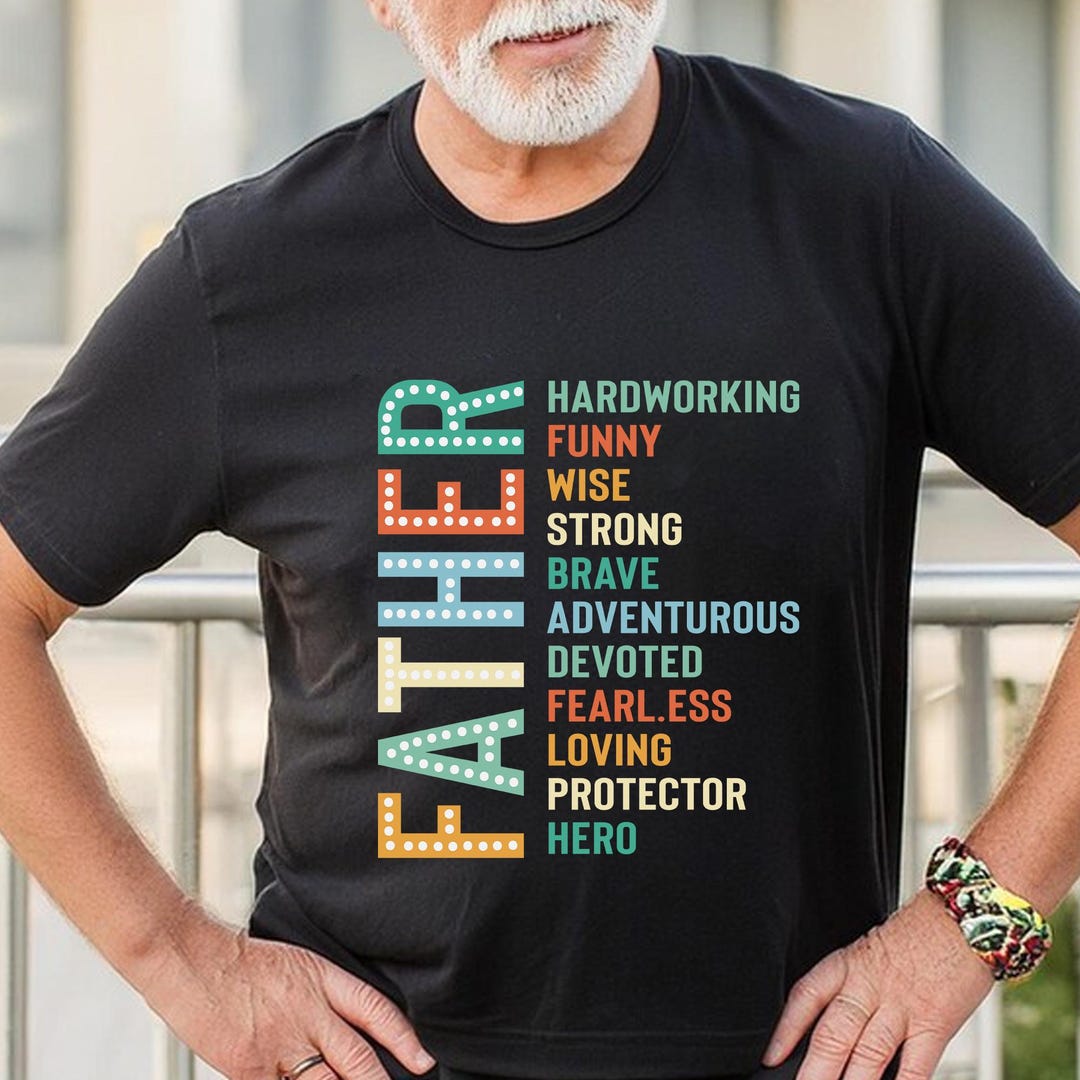 Father Definition PNG, Dad Traits Word Art Digital Download, Funny ...