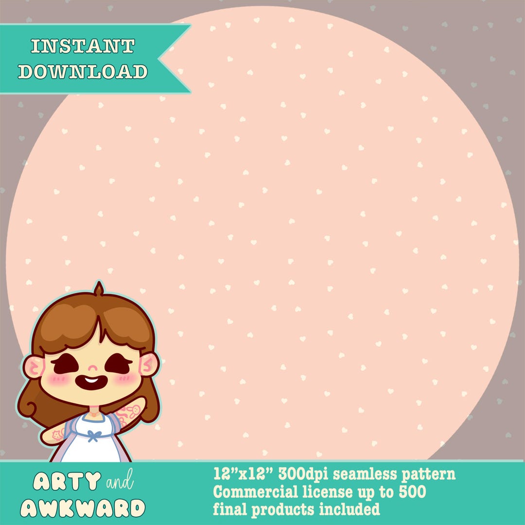 Ditsy Heats Pattern Pink - Cute Pink Hearts - Valentines Day Pattern ...