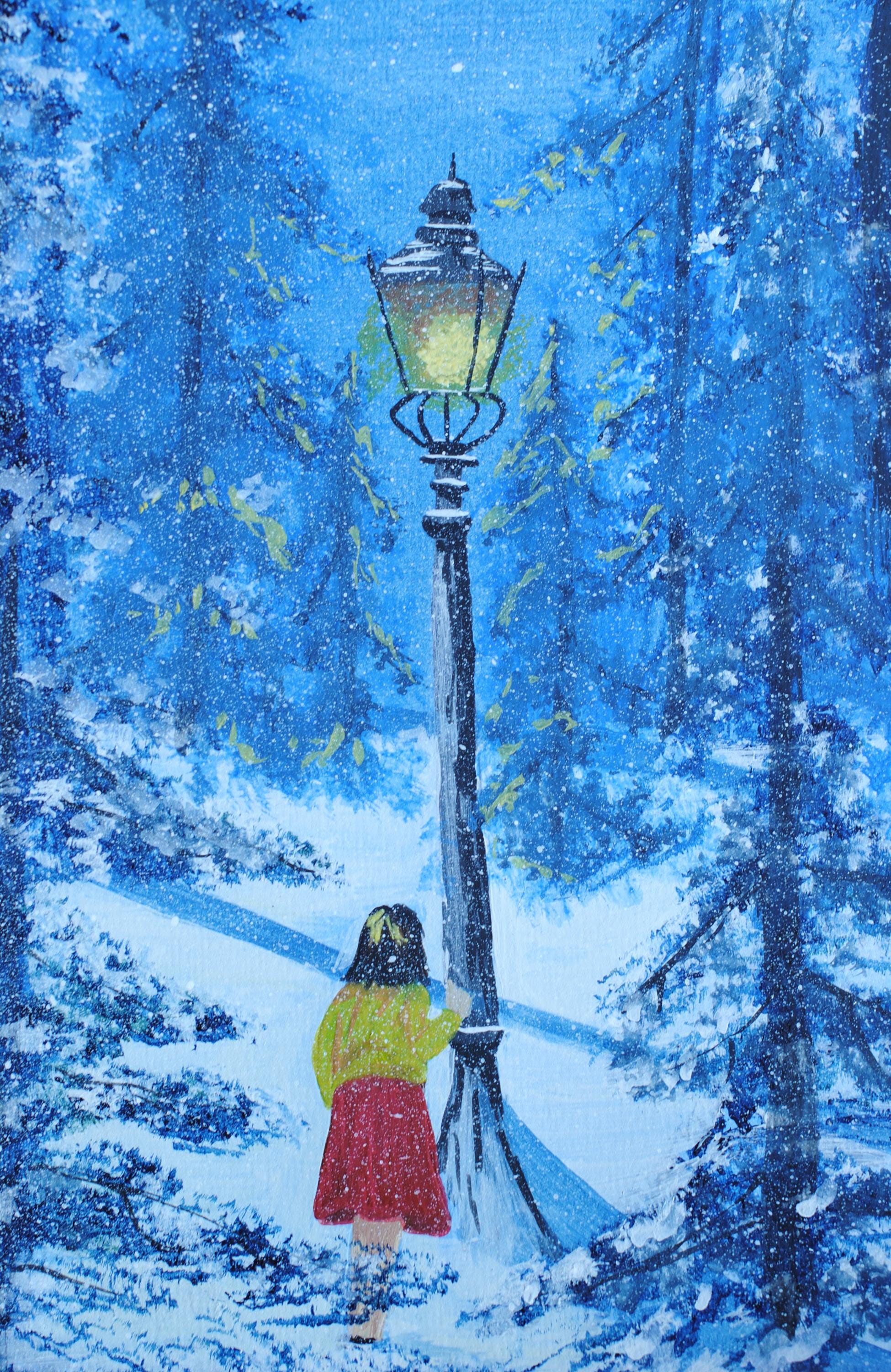 Narnia Painting (original Painting on Paper A4) - Etsy