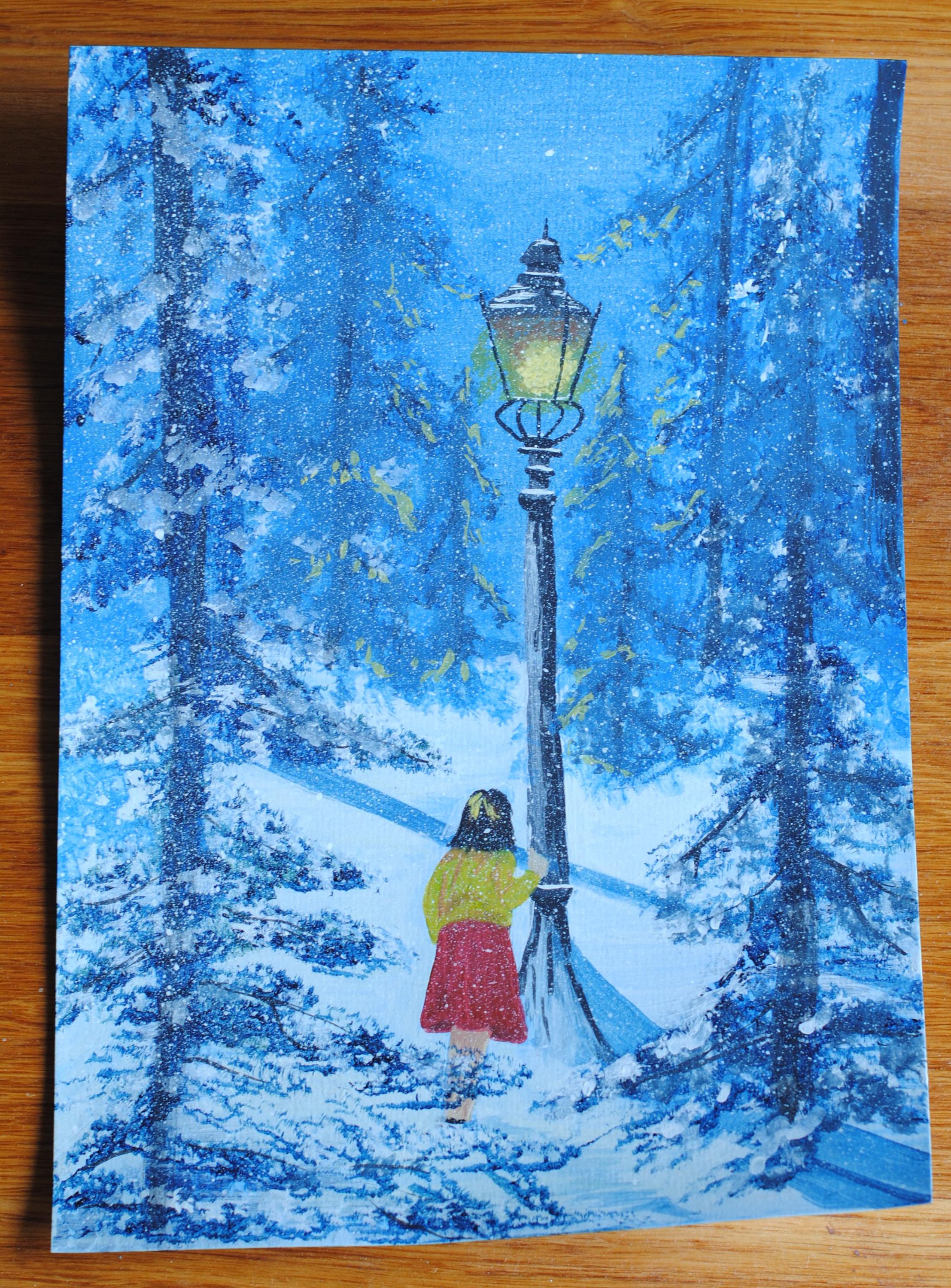Narnia Painting (original Painting on Paper A4) - Etsy