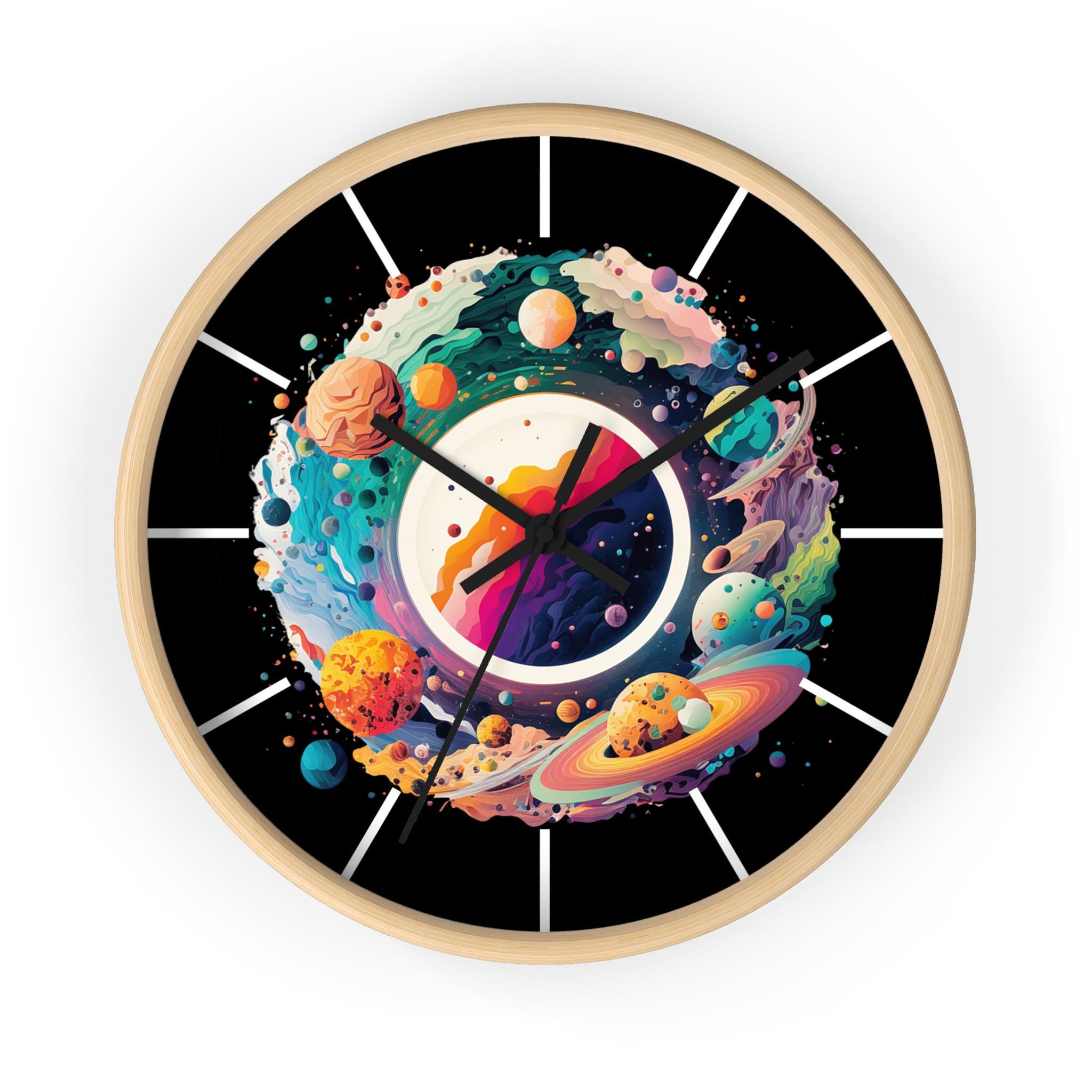 Galaxy Clock - Planet Clock - Wall Clock - Etsy