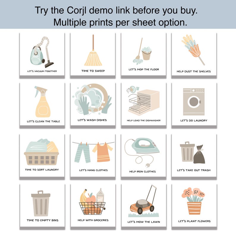 Editable Kids Routine Cards: Daily Schedule, Chores & School Chart - Etsy