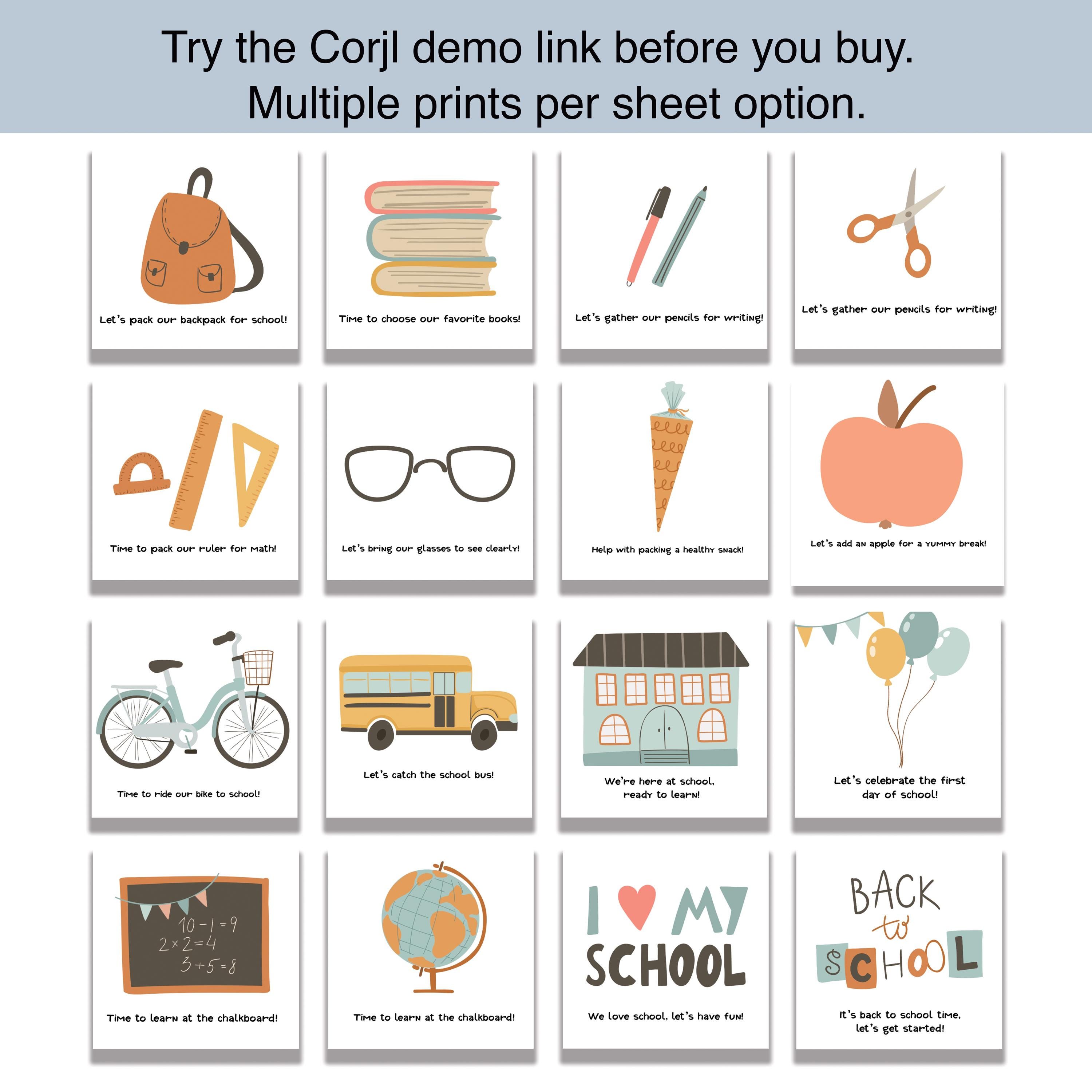 Editable Kids Routine Cards: Daily Schedule, Chores & School Chart - Etsy