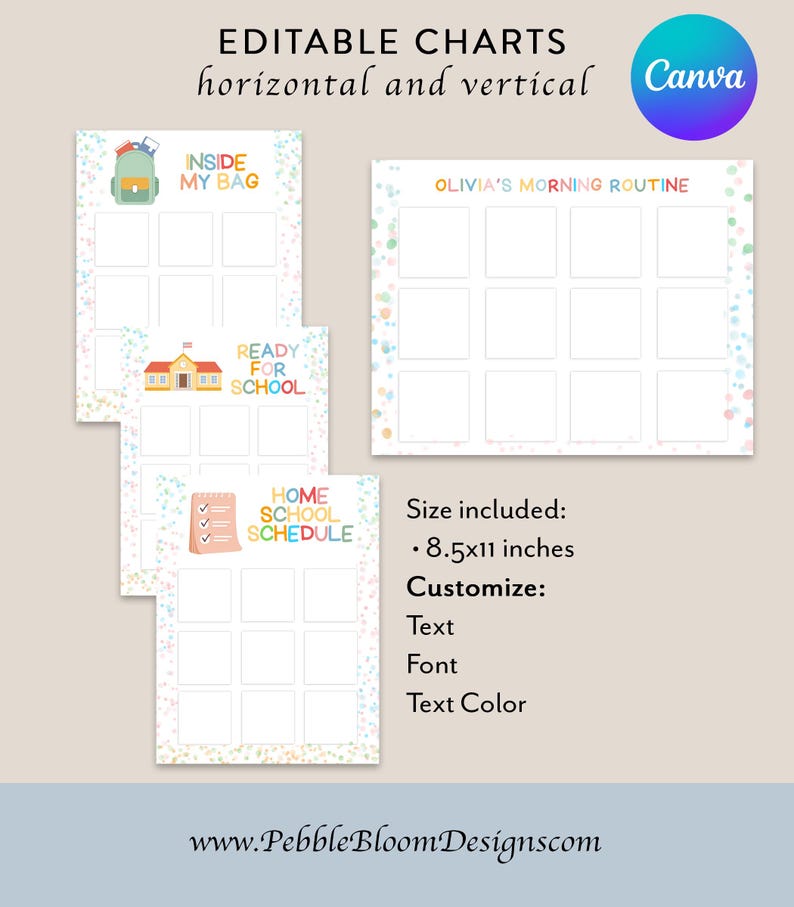 Editable Toddler Daily Routine Cards: Montessori Visual Schedule ...
