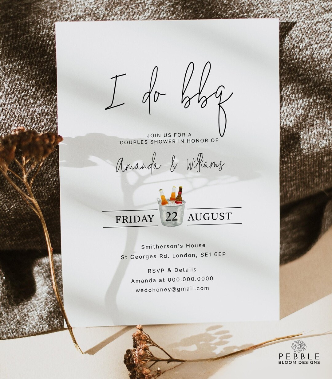 I Do BBQ Wedding Invitation Template Instant Download - Etsy
