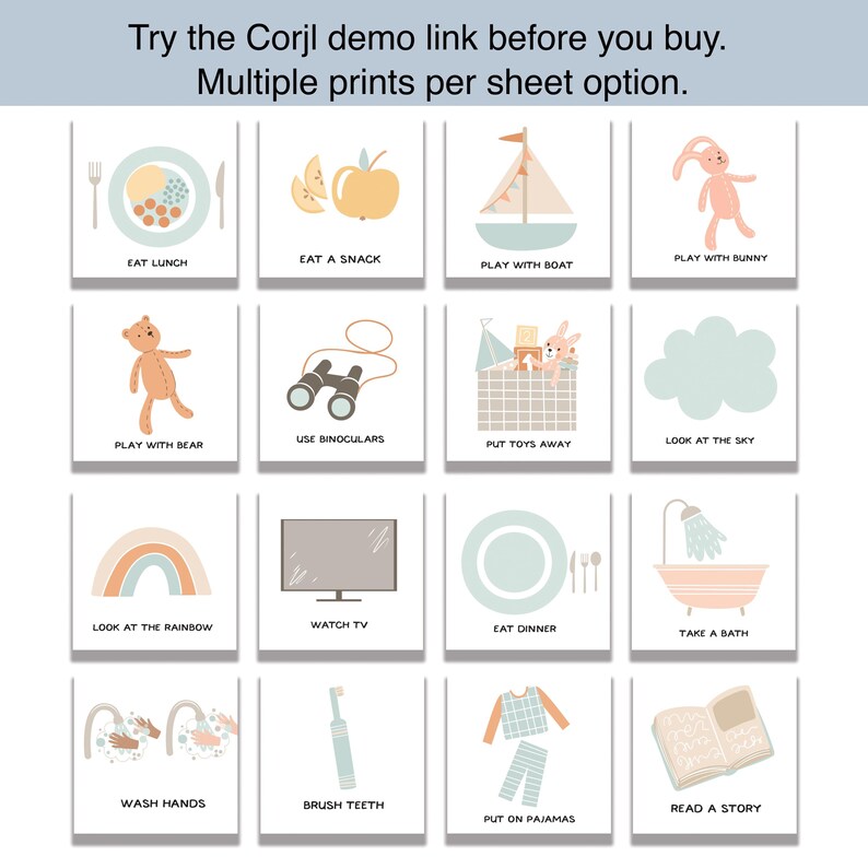 Editable Kids Routine Cards: Daily Schedule, Chores & School Chart - Etsy