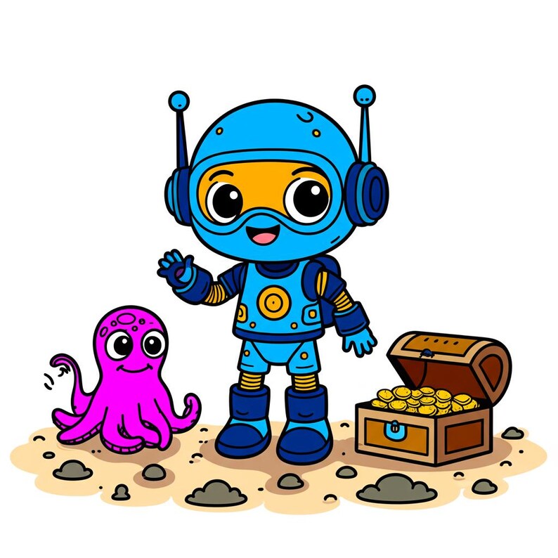 Robots Coloring Book for Kids – Fun, Futuristic & Ai-inspired Machine ...