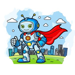 Robots Coloring Book for Kids – Fun, Futuristic & Ai-inspired Machine ...