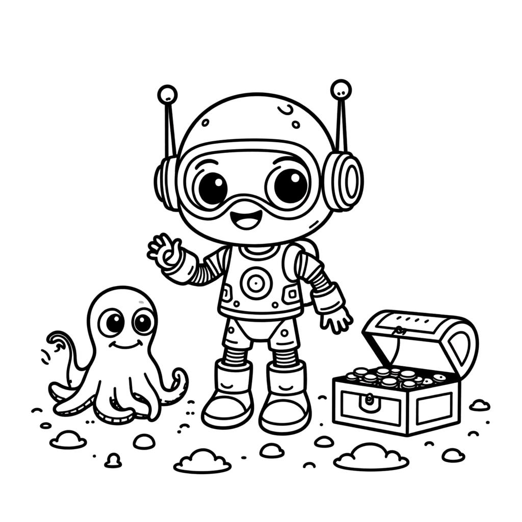 Robots Coloring Book for Kids – Fun, Futuristic & Ai-inspired Machine ...