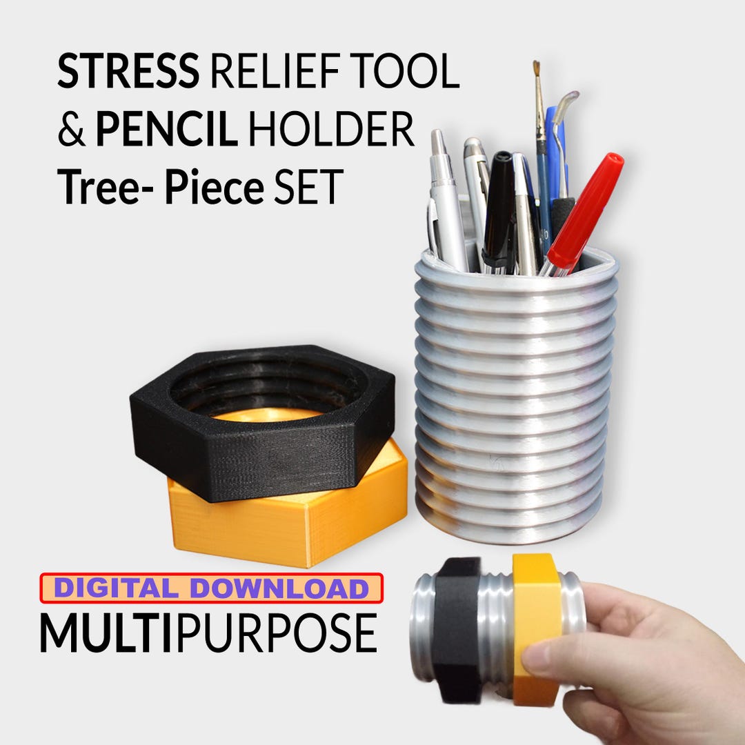 Stress Relief Desk Tool Bolt Design Twistable Nuts Unique Office Decor ...
