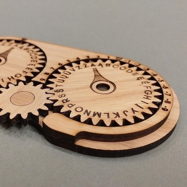 Caesar Cipher Wooden Toy: Cryptography Learning Tool - Etsy
