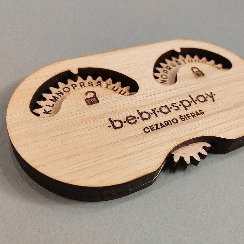 Caesar Cipher Wooden Toy: Cryptography Learning Tool - Etsy